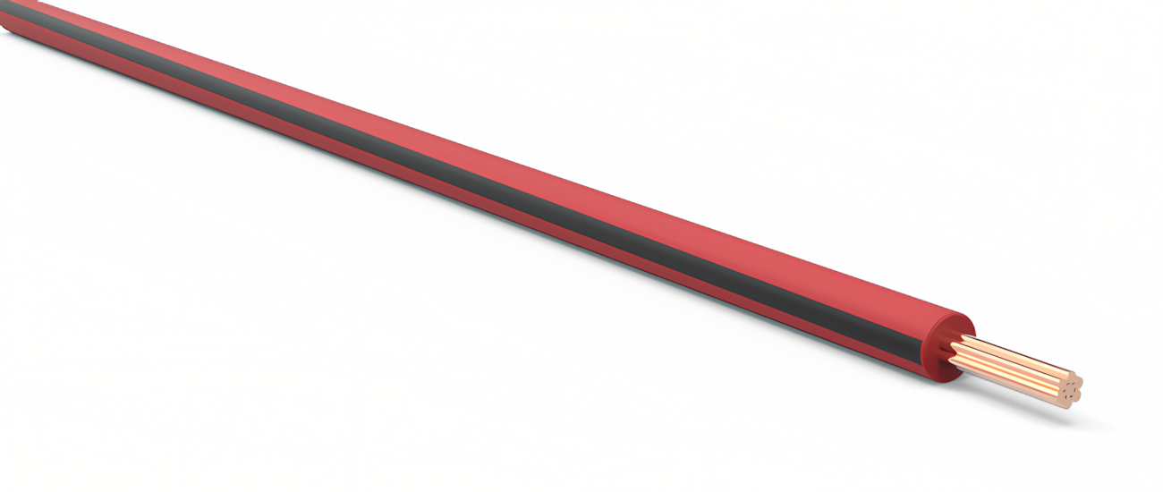 22 Gauge Red w/ Black Stripe Automotive TXL Wire Per Ft – LSwiring
